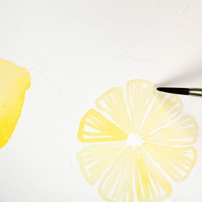 Aquarell Zitrone malen Anleitung fruchtige Kunst | TOPP Blog